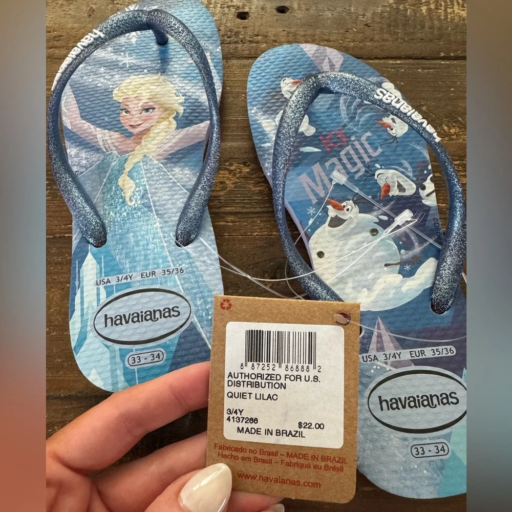 Havaianas | Shoes | New Havaianas Slim Frozen Flip Flop 34y | Poshmark